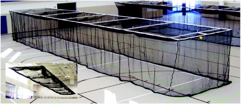 Ceiling Suspended Retractable 70 Foot Batting Cages - Large Mesh -Call ...